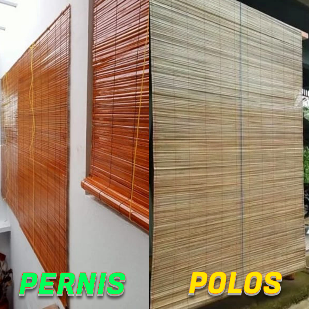 Jual CUSTOM - Krey Bambu Ukuran SESUAI PESANAN Full lengkap dengan tali penggulung | Shopee ...