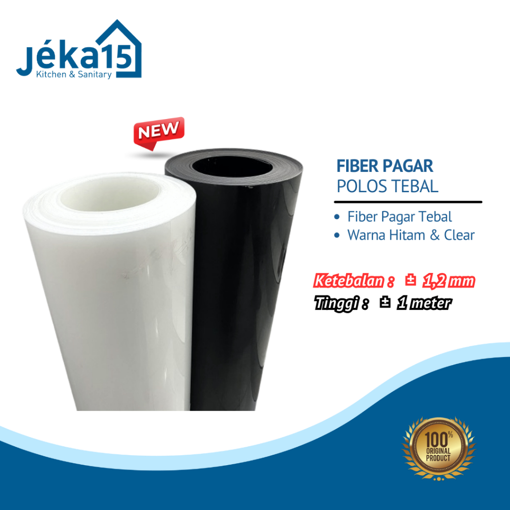 Jual FIBER PAGAR POLOS 1.2mm METERAN / FIBER PAGAR TEBAL | Shopee Indonesia