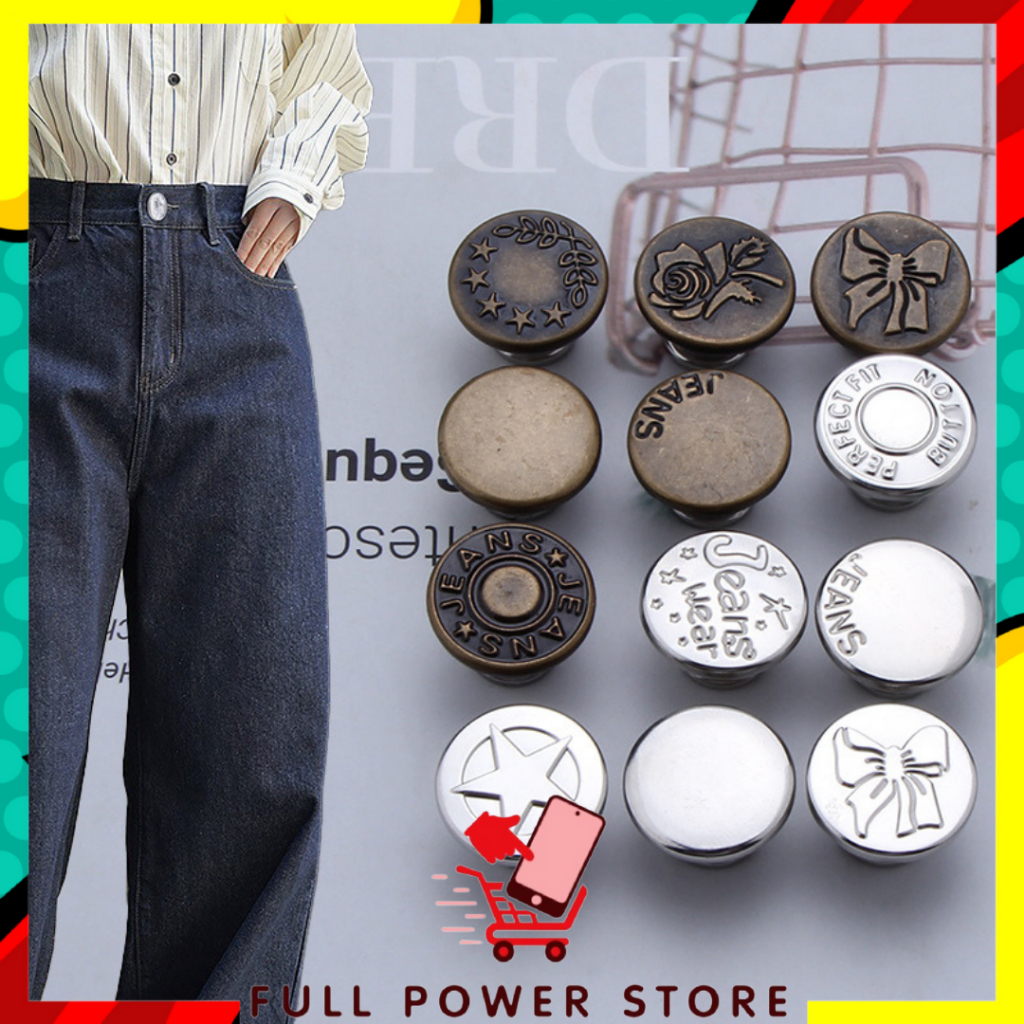 Jual FPS Kancing Jeans Logam Tusuk Simple Adjustable Kancing Celana ...