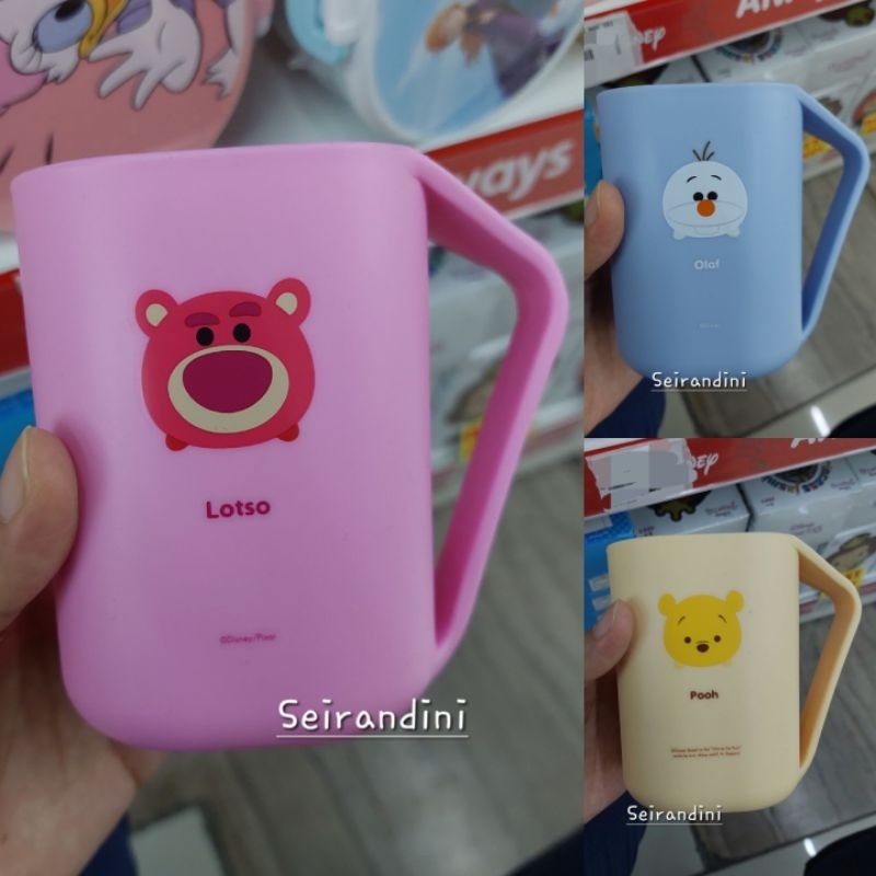Jual Gelas Mug Cangkir Kumur Disney Tsum Tsum Lotso Pooh Olaf Mouthwash ...