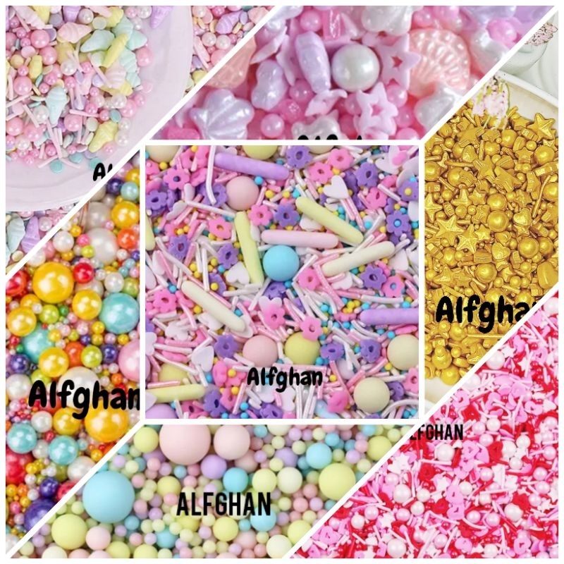 Jual sprinkle edible 10 gram hiasan kue warna warni | Shopee Indonesia