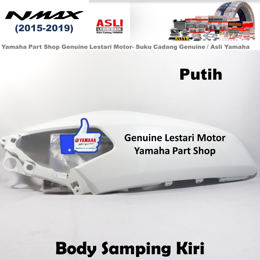 Jual Cover Bodi Body Samping Side Kiri Putih Nmax N Max Old Asli Yamaha ...