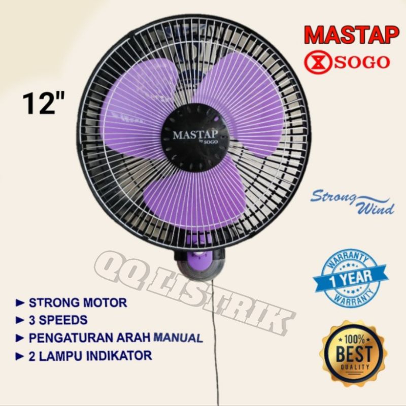 Jual wall fan 12 inch mastap by sogo, kipas dinding 12 inch MASTAP ...