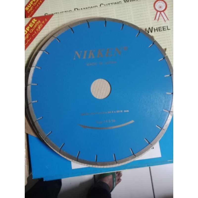 Jual Nikken Diamond wheel cutting concrete 14 inch Made in Japan Mata ...