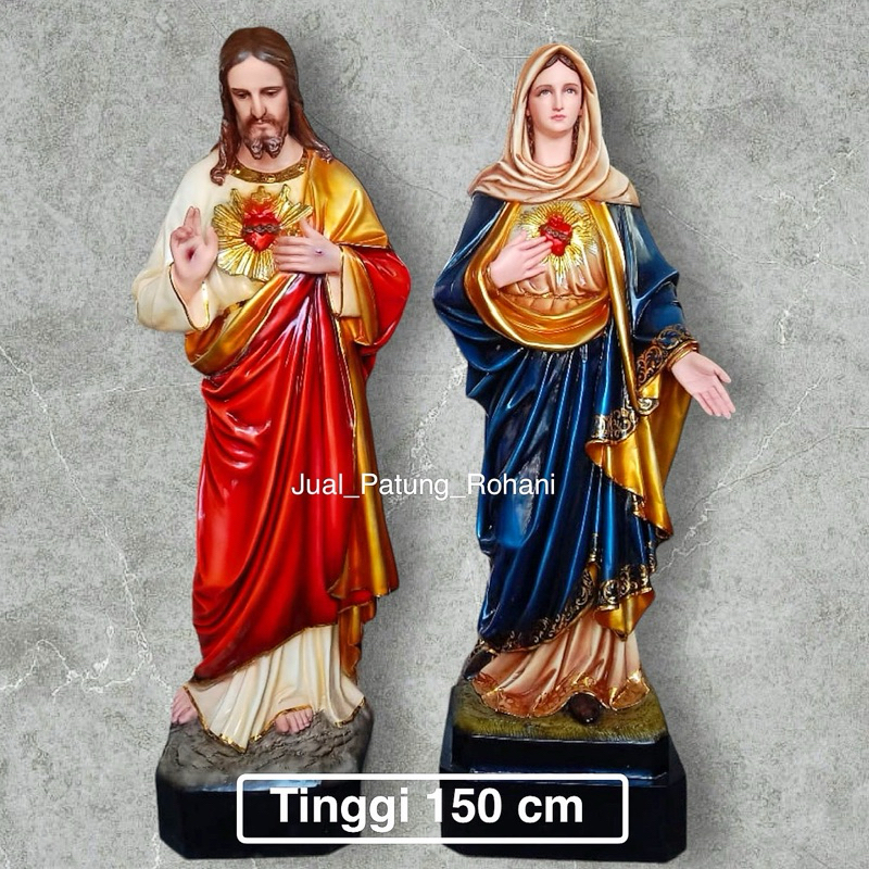Jual Patung Yesus atau Maria Hati kudus 150 cm | Shopee Indonesia