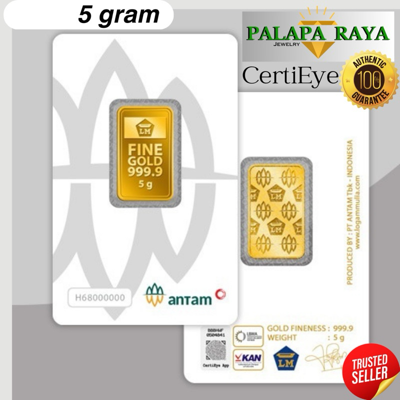 Jual Emas LM Antam Logam Mulia 5 gram | Shopee Indonesia