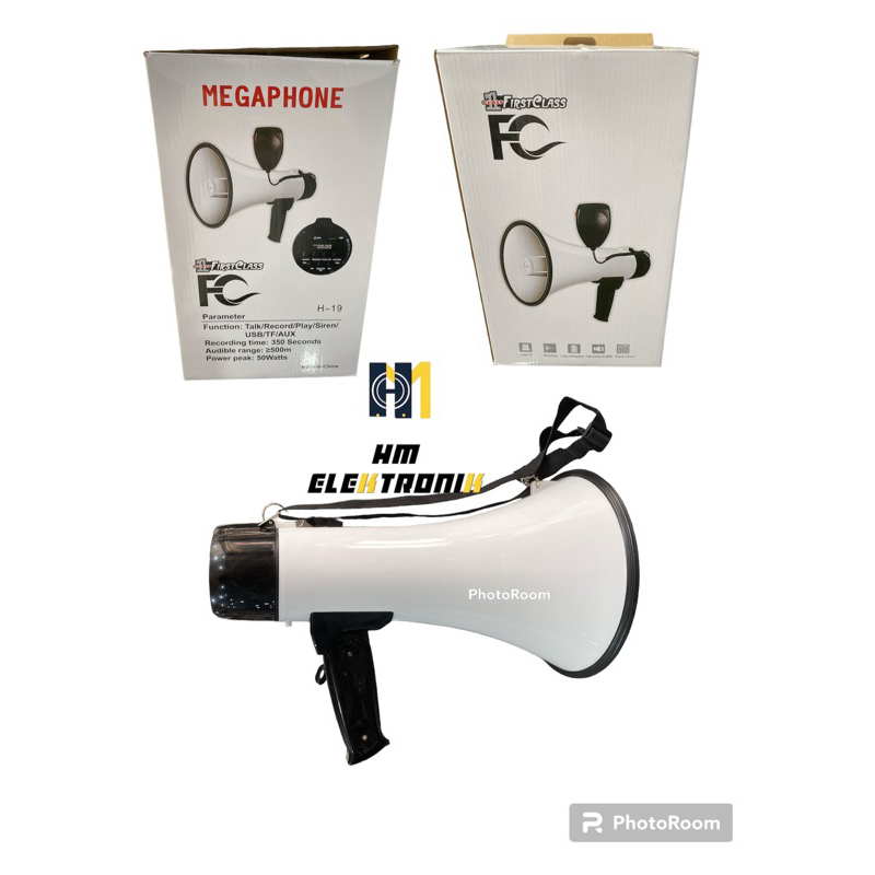 Jual Megaphone Firstclass FC 19H Bluetooth with batterai charge ...