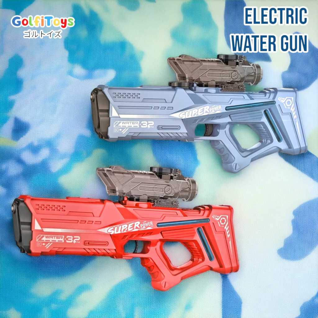 Jual Electric Water Gun Pistol Air Elektrik Baterai Cas Auto Refil ...