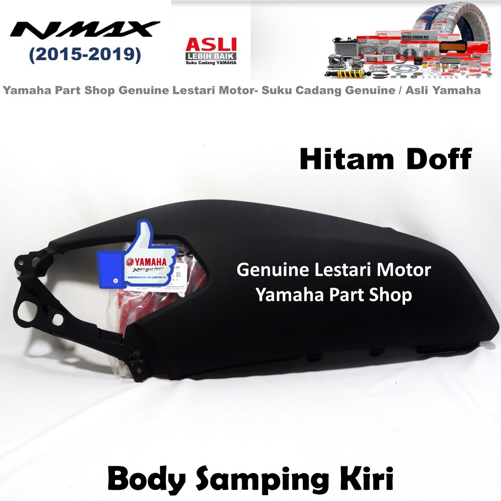 Jual Cover Bodi Body Samping Side Kiri Hitam Doff Nmax N Max Old Asli ...