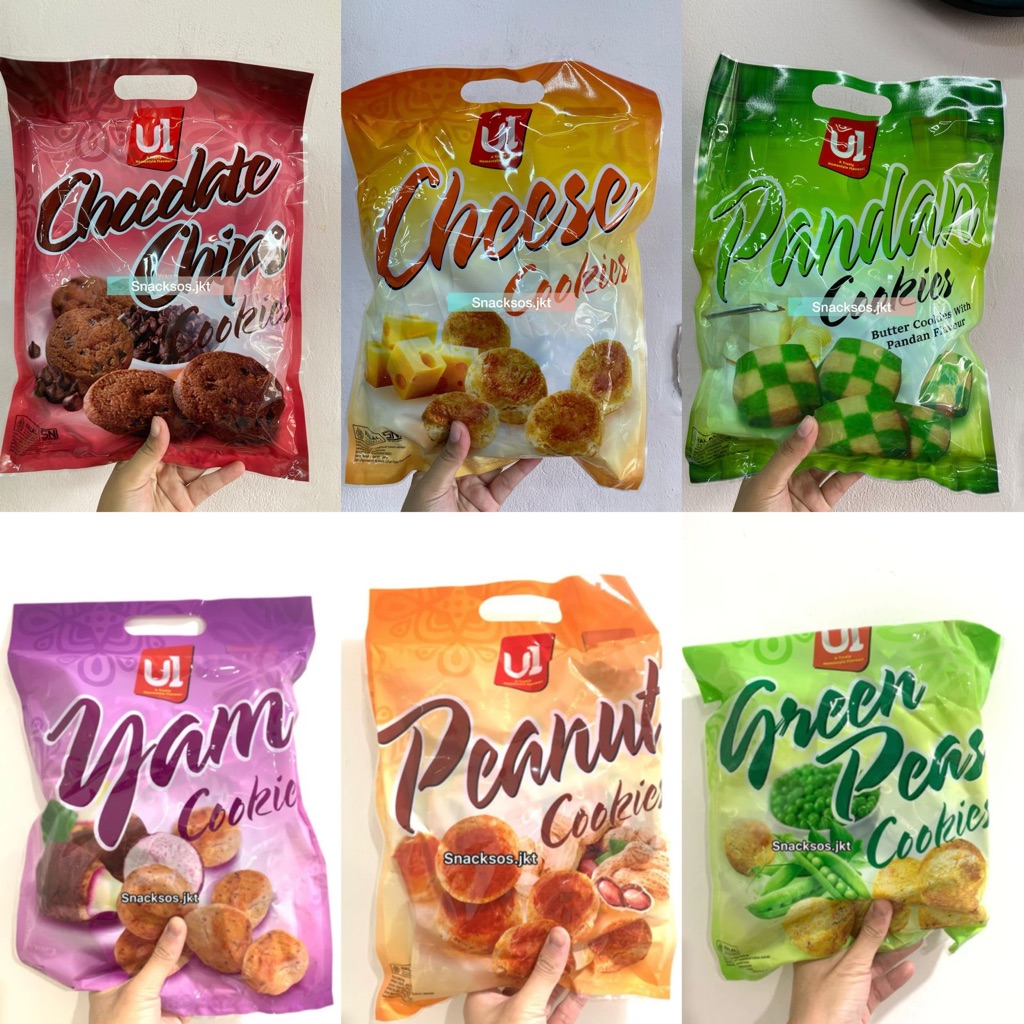 Jual UI COOKIES GREEN PEAS / YAM COOKIE / PEANUT / CHEESE / PANDAN ...
