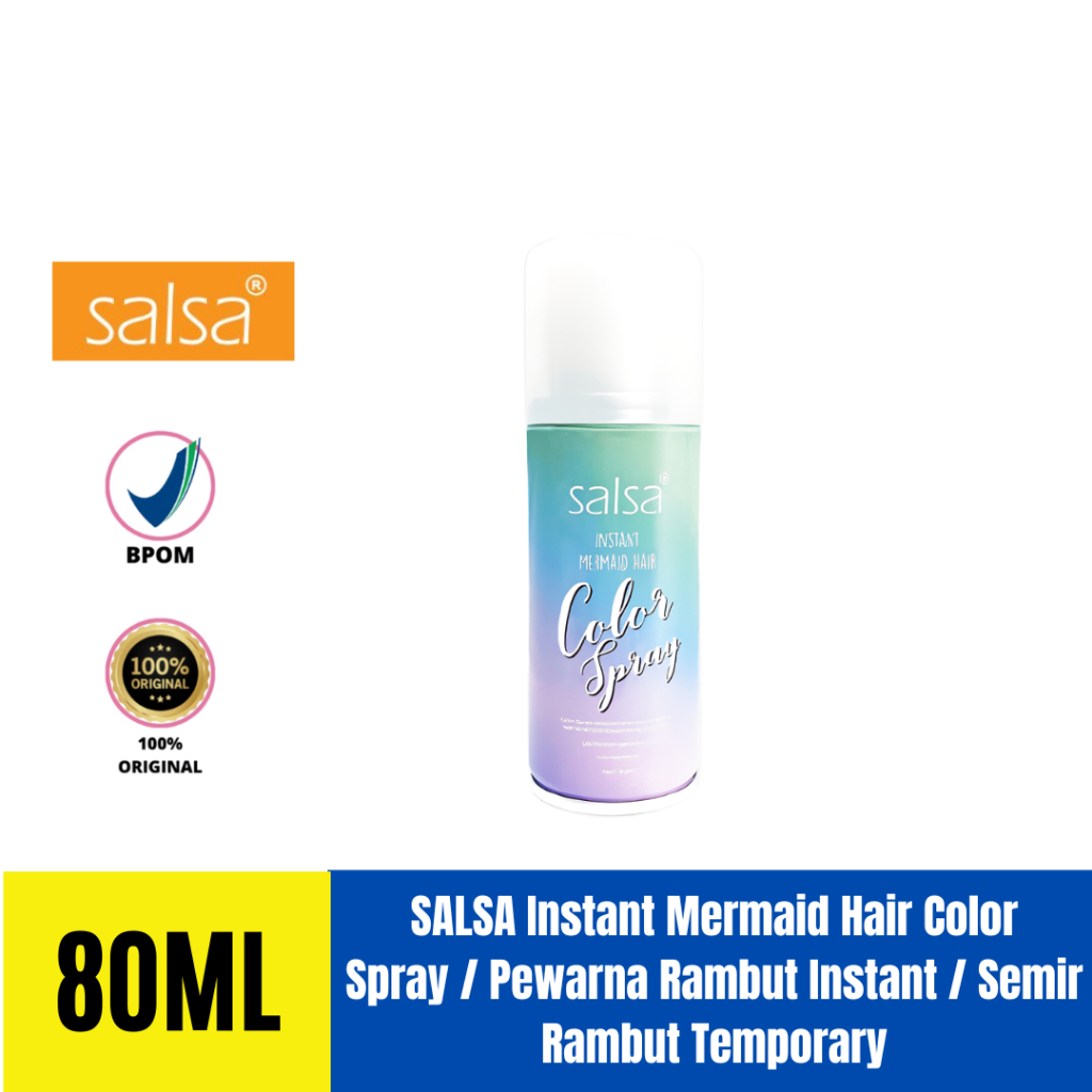 Jual Salsa Instant Mermaid Hair Color Spray / Pewarna Rambut Instant ...