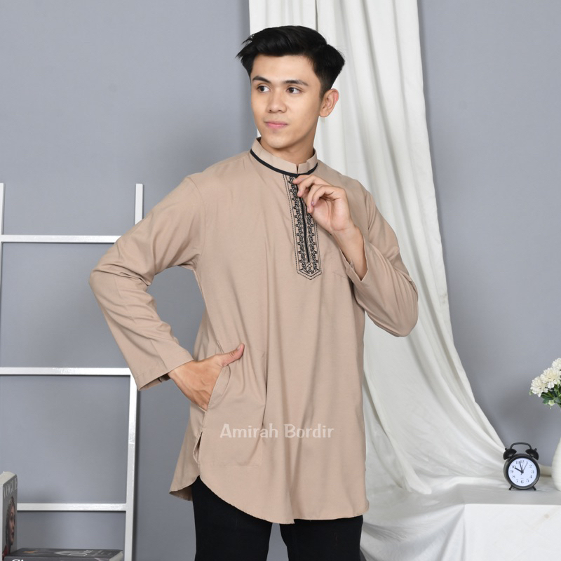 Jual Baju Koko Kurta Baju Pakistan Dewasa Laki Laki Lengan Panjang Bordir Simpel And Elegant