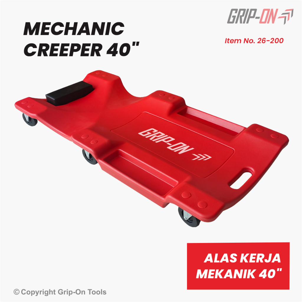 Jual Grip-On Mechanic Creeper 40 Inch Alas Kerja Mekanik / Alas Periksa ...