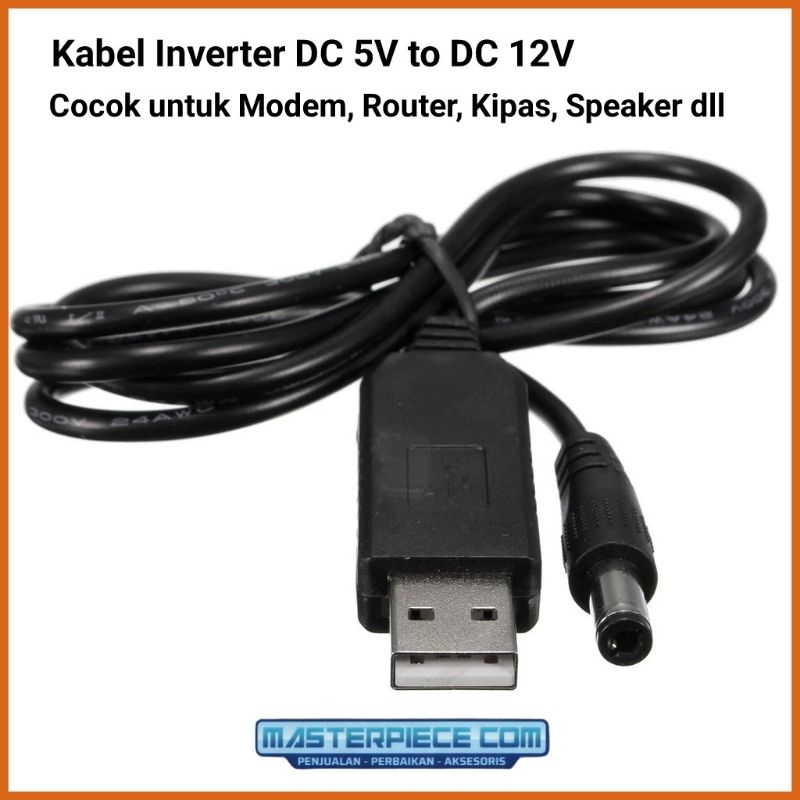 Jual Kabel USB Step Up 5V to DC 12V Modem Orbit Telkomsel / kabel wifi ...