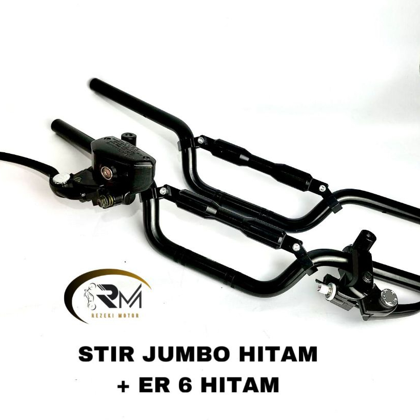 Jual Stang Stir Day Hitam Medium Palang Jumbo set Master Rem ER 6 Hitam ...
