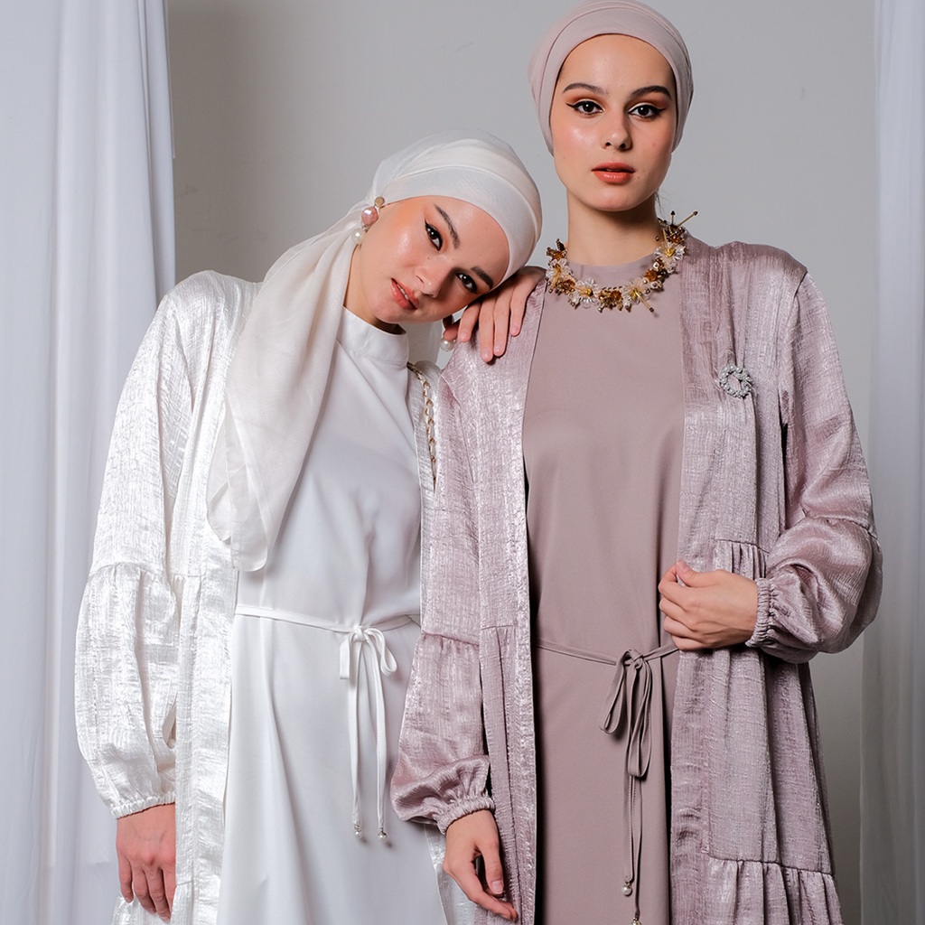 Jual SIMPLICITY One Set Raya Maxi Dress / Dress lebaran wanita 2024 set ...