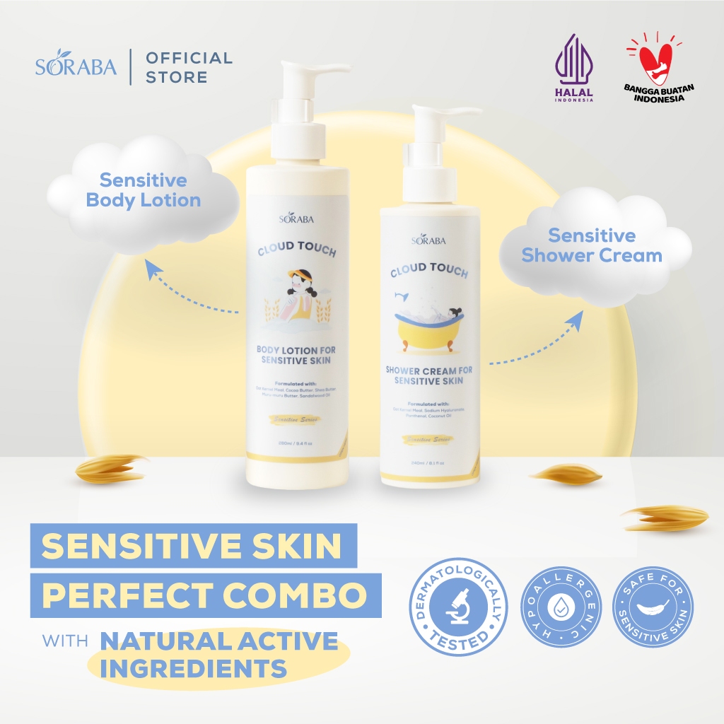 Jual SORABA Cloud Touch Complete Care | Sensitive Skin | Eczema | Psoriasis Skin Treatment ...