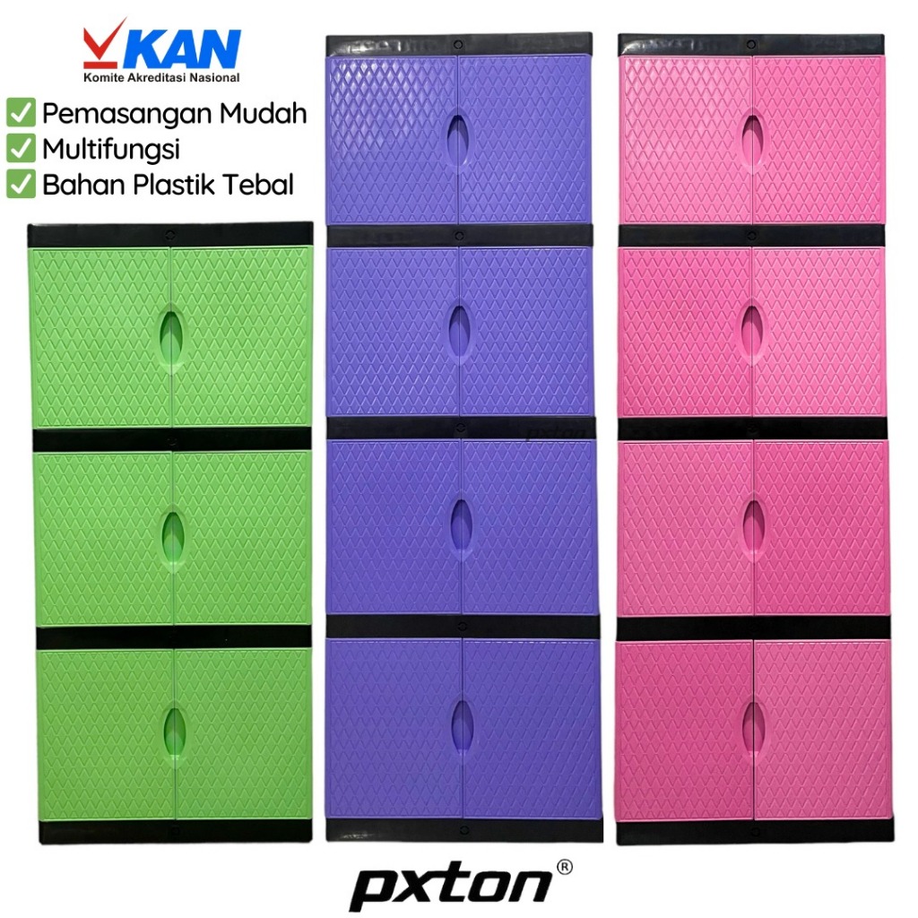 Jual PXTON - LEMARI PAKAIAN PLASTIK DIAMOND / 3 SUSUN / 4 SUSUN / 2 ...