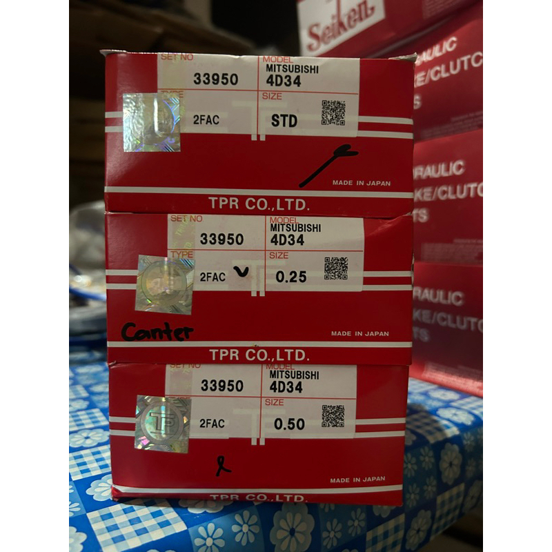 Jual RING PISTON 4D34 PS125 / CANTER TP JAPAN ( STD / 0.25 / 0.50 ...