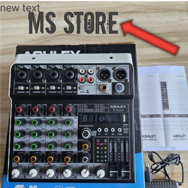 Jual Mixer Ashley M House4 4Channel Original M House 4 | Shopee Indonesia
