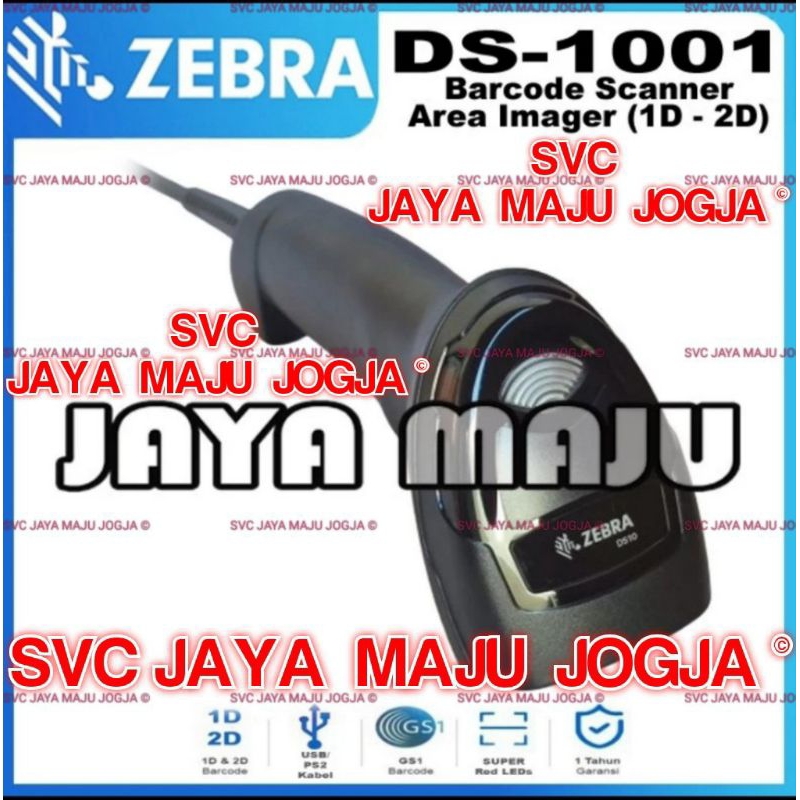 Jual ZEBRA DS 1001 // JANZ BY ZEBRA DS 1001 - USB - 2D 1D || BARCODE ...