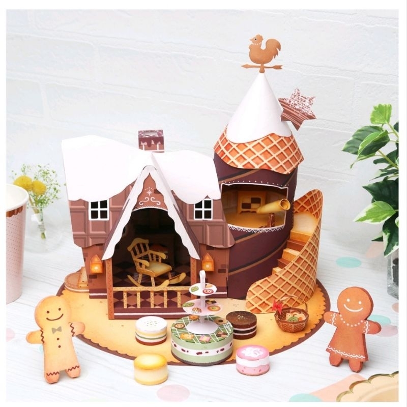 Jual DIY Papercraft Diorama Rumah Permen / Miniatur Rumah Permen ...