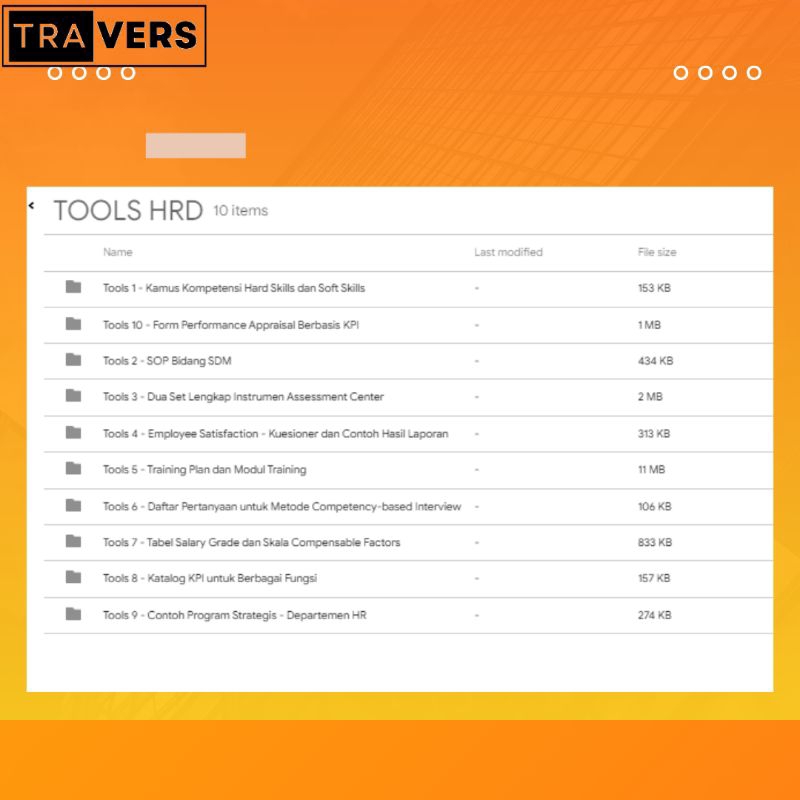 Jual Tools HRD DAN GA Lengkap. Form Tabel Gaji + SOP HRD + Modul ...