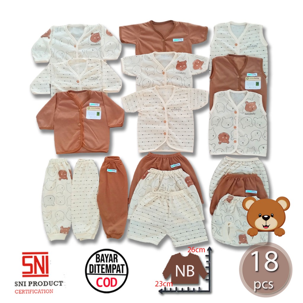 Jual ummababyshop 18 Pcs PAKET LAHIRAN SETELAN BAJU BAYI CELANA BAYI ...