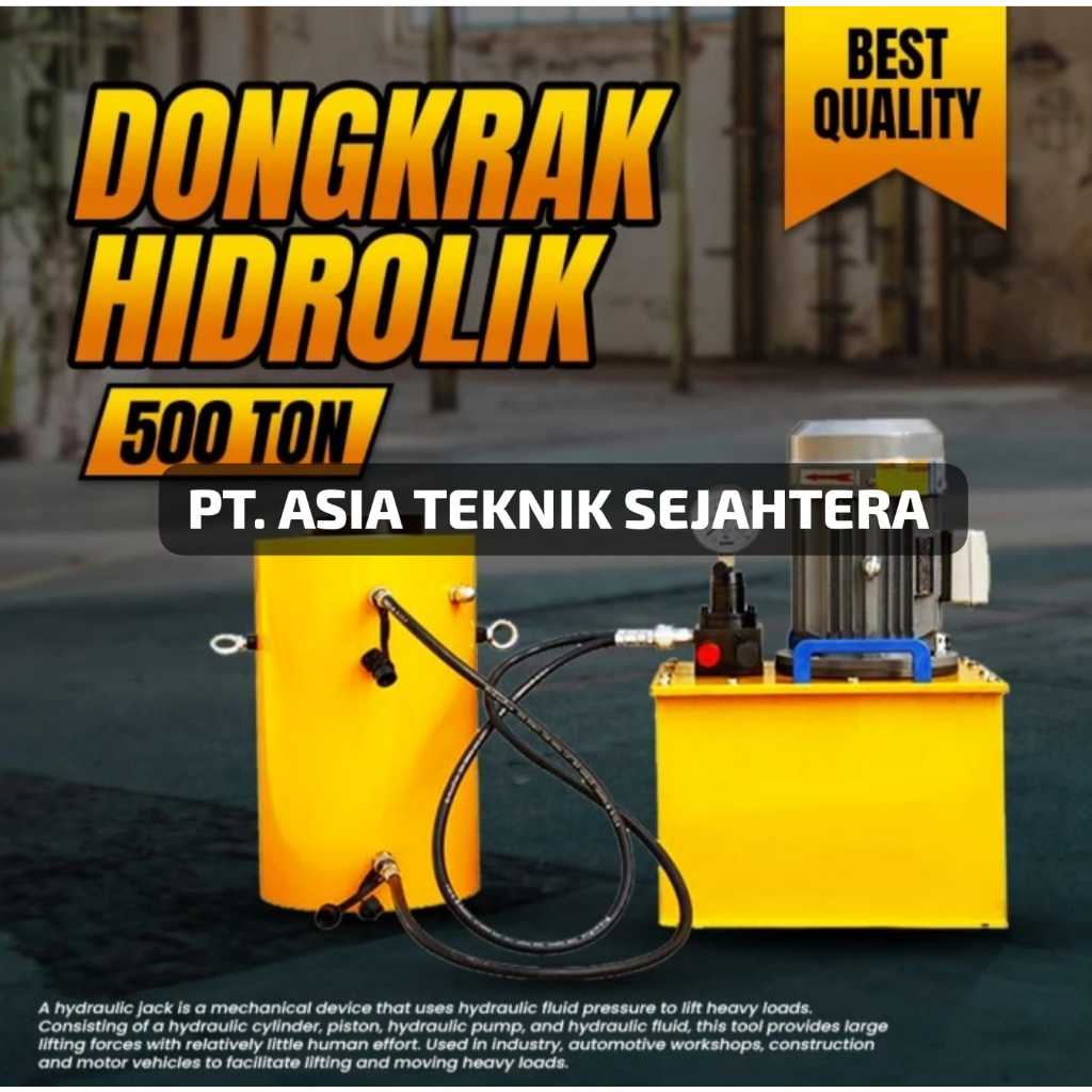 Jual dongkrak hidrolik elektrik 500 ton / hydraulic pump electric 500 ton | Shopee Indonesia