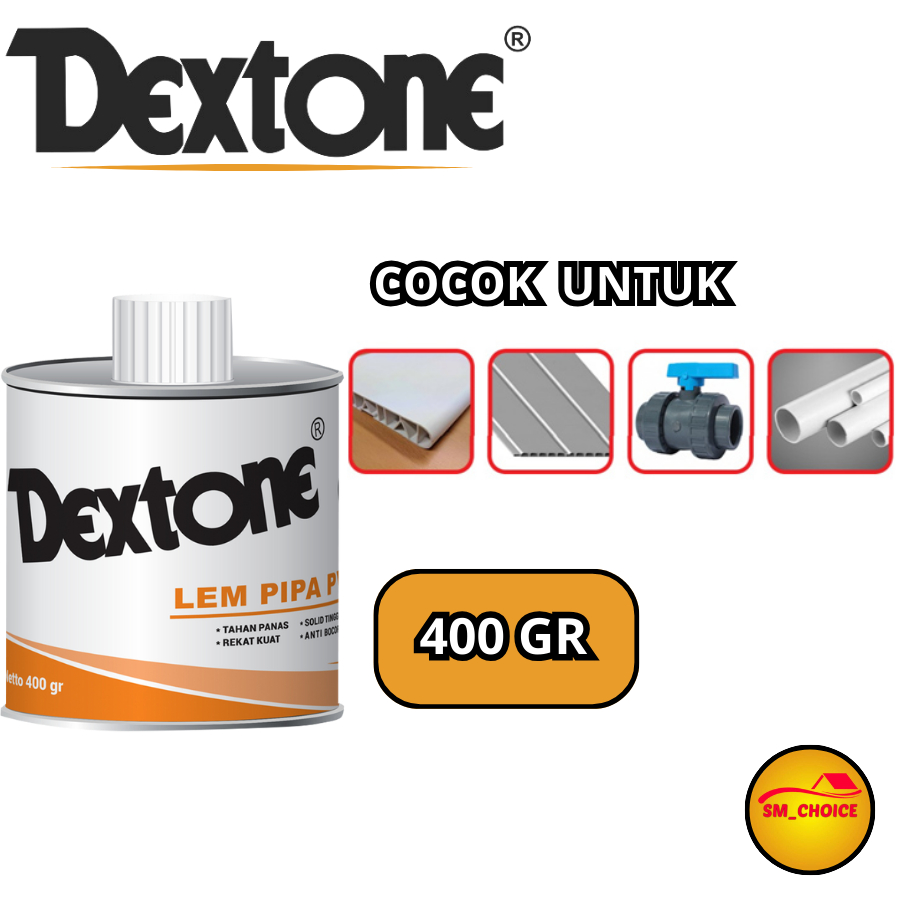 Jual LEM PIPA DEXTONE 400GR LEM PIPA KALENG LEM PIPA PVC DEXTONE KALENG ...