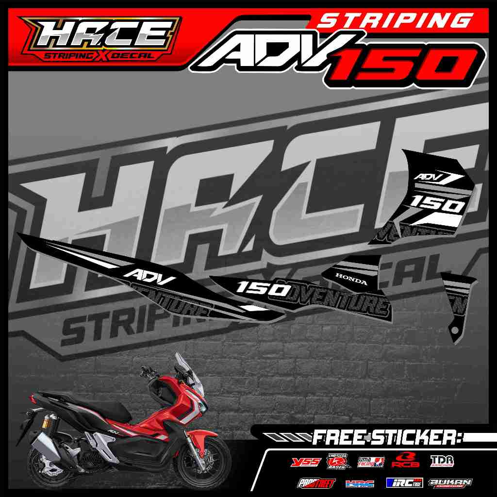 Jual 01 STRIPING STICKER ADV 150 - STRIPING STICKER ADV 150 MOTIF ...