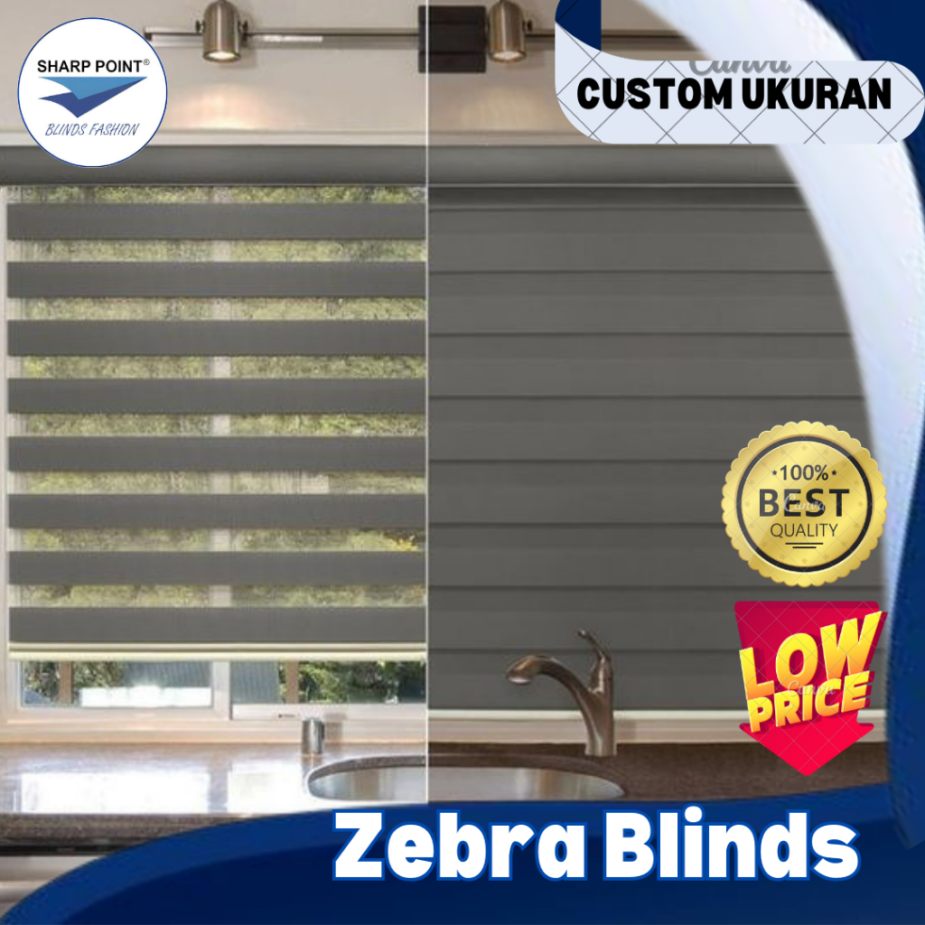 Jual Sharp Point ZEBRA BLIND DIMOUT 1 - TIRAI GULUNG JENDELA | Shopee ...