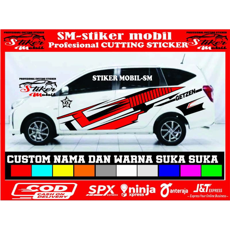Jual stiker mobil avanza xenia calya sigra terios toyota rush pajero ...