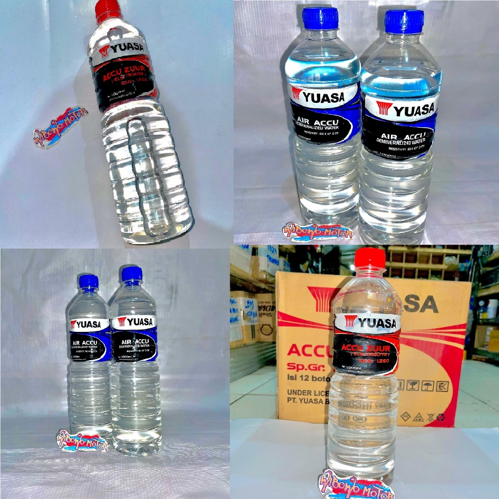 Jual AIR AKI ACCU & AIR ZUUR SIR YUASA 1L 1 LITER | Shopee Indonesia