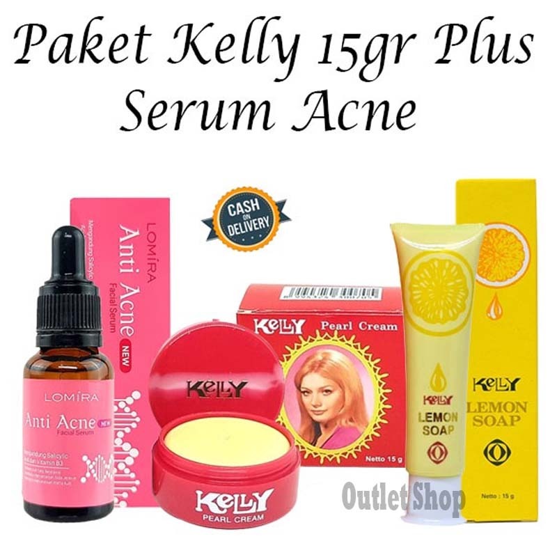 Jual BPOM PAKET 3 IN 1 Kelly Kosmetik Plus Serum Anti Acne - Kelly ...