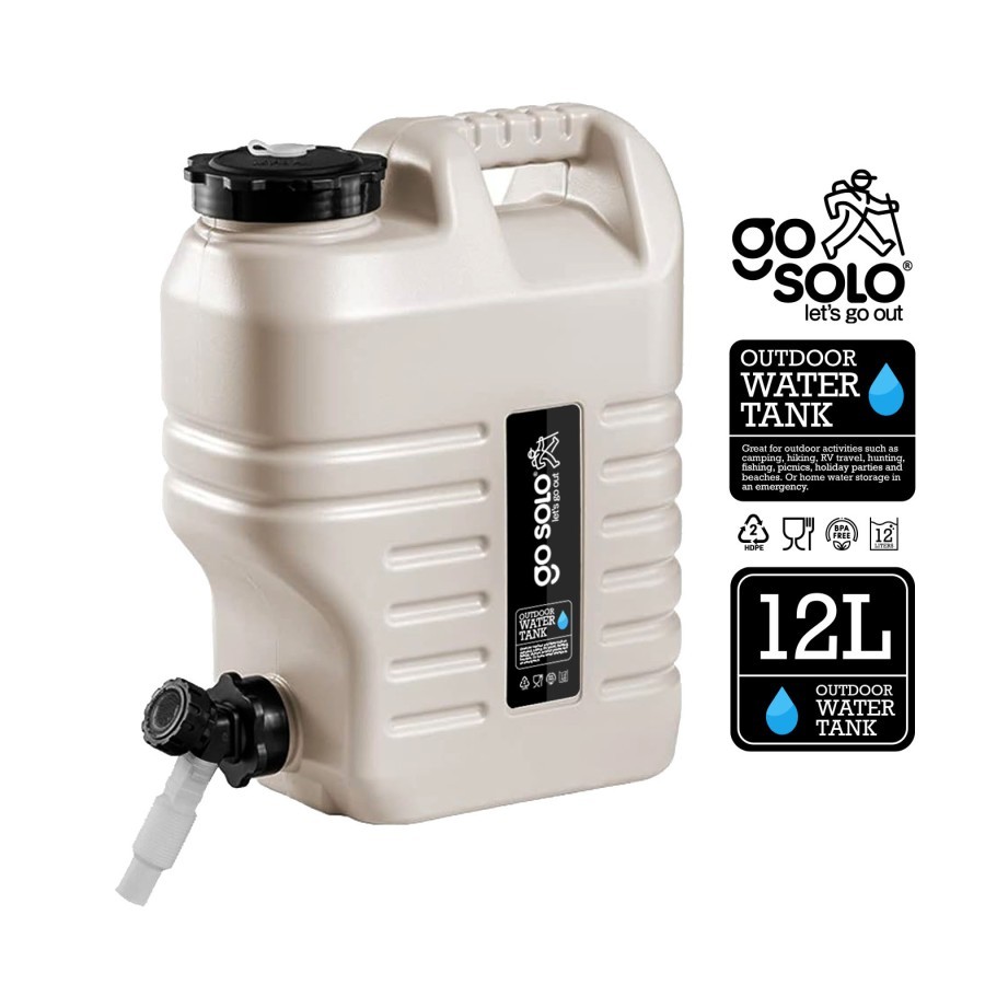 Jual Go Solo Outdoor Water Tank 12L - Sand | Shopee Indonesia