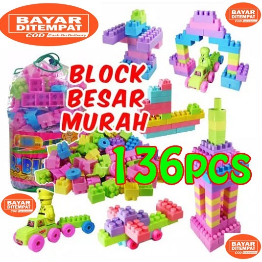 Jual Block Puzzle Mainan Kreatifitas Anak Block Susun Edukasi Bongkar ...