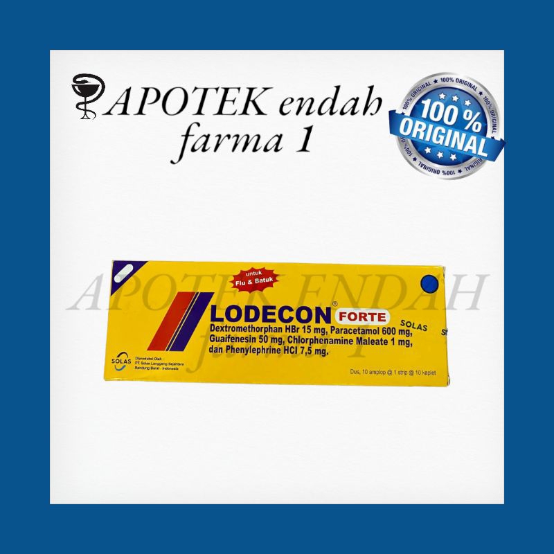 Jual LODECON FORTE PERBOX obat demam batuk pilek | Shopee Indonesia