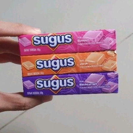 Jual Sugus stick permen jadul per 1 pcs rasa ORANGE /STRAWBERRY ...