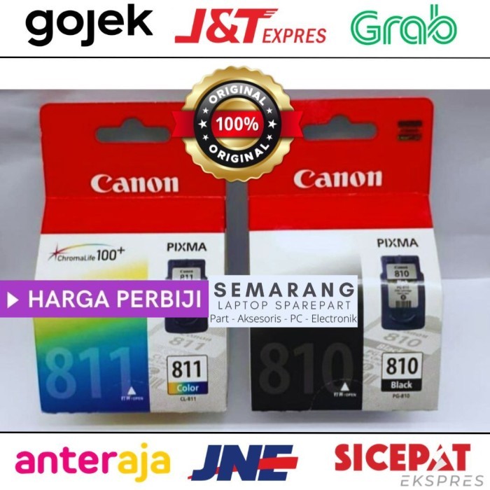 Jual Cartridge CANON PG810 Black PG811 Color iP2770 iP2772 M237 MP245 ...