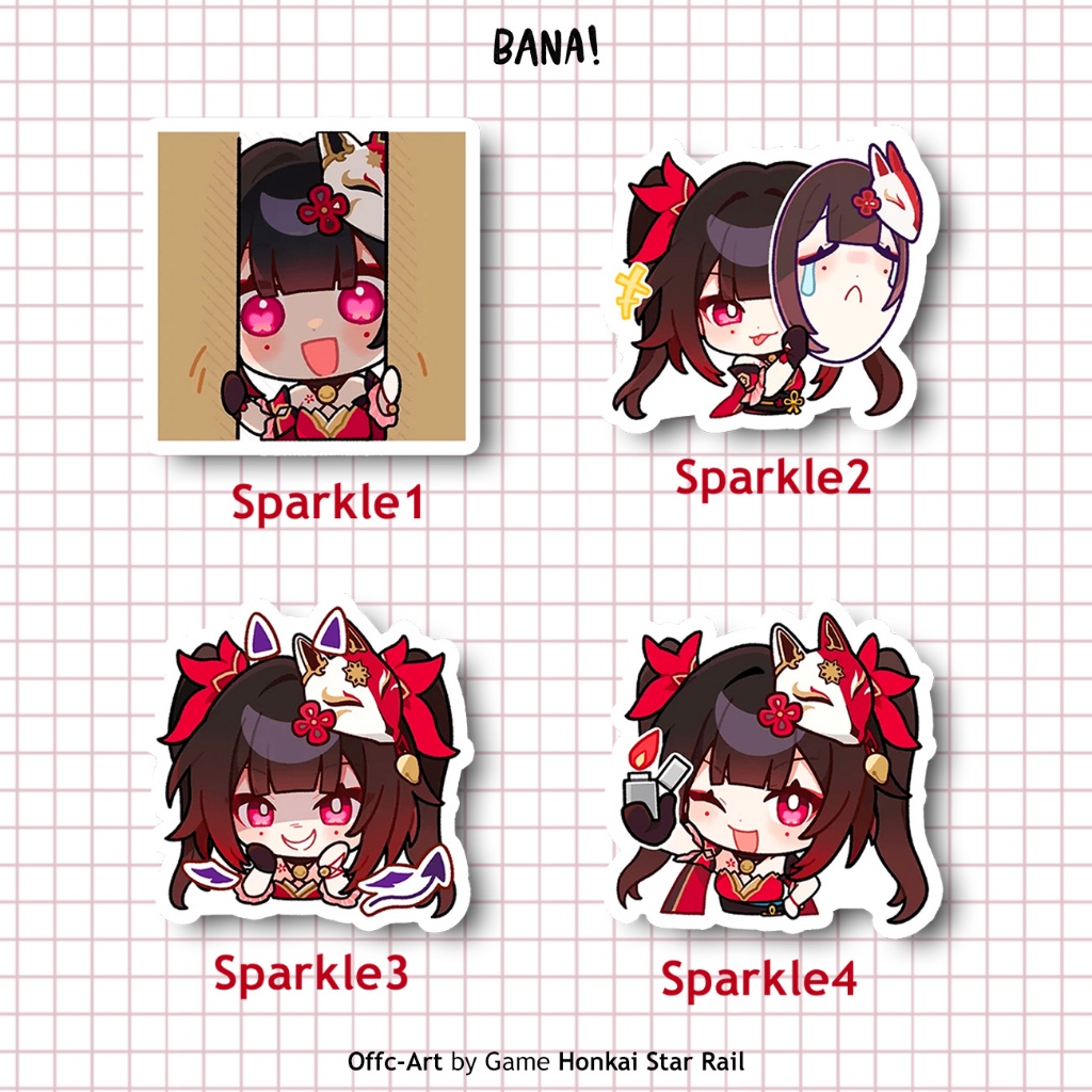 Jual Stiker Honkai Star Rail SPARKLE Bijian Vinyl Waterproof | BANA ...