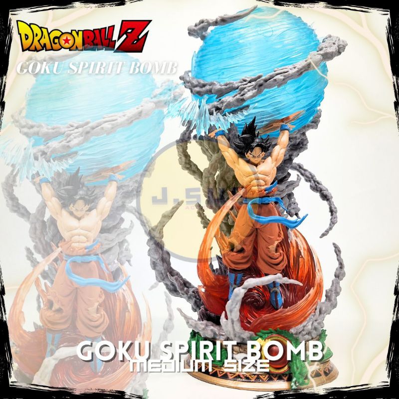 Jual Action Figure Goku Spirit Bomb LED Statue Dragonball DBZ Medium ...