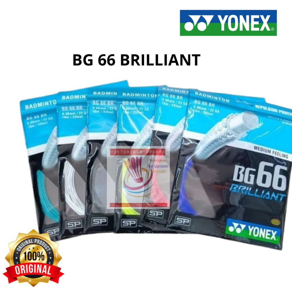 Jual SENAR YONEX BG 66 BRILLIANT ORIGINAL | Shopee Indonesia