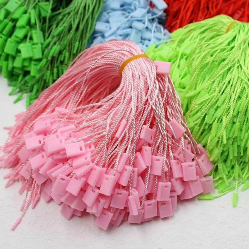 Jual Tali Hangtag / Label Tali Baju Warna isi 100 pcs | Shopee Indonesia