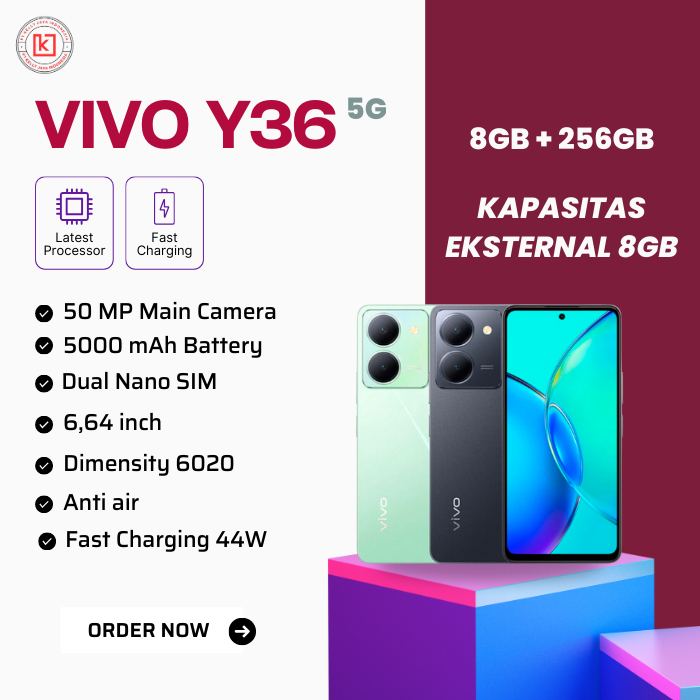 Jual Vivo Y36 5G RAM 8GB ROM 256GB | Shopee Indonesia