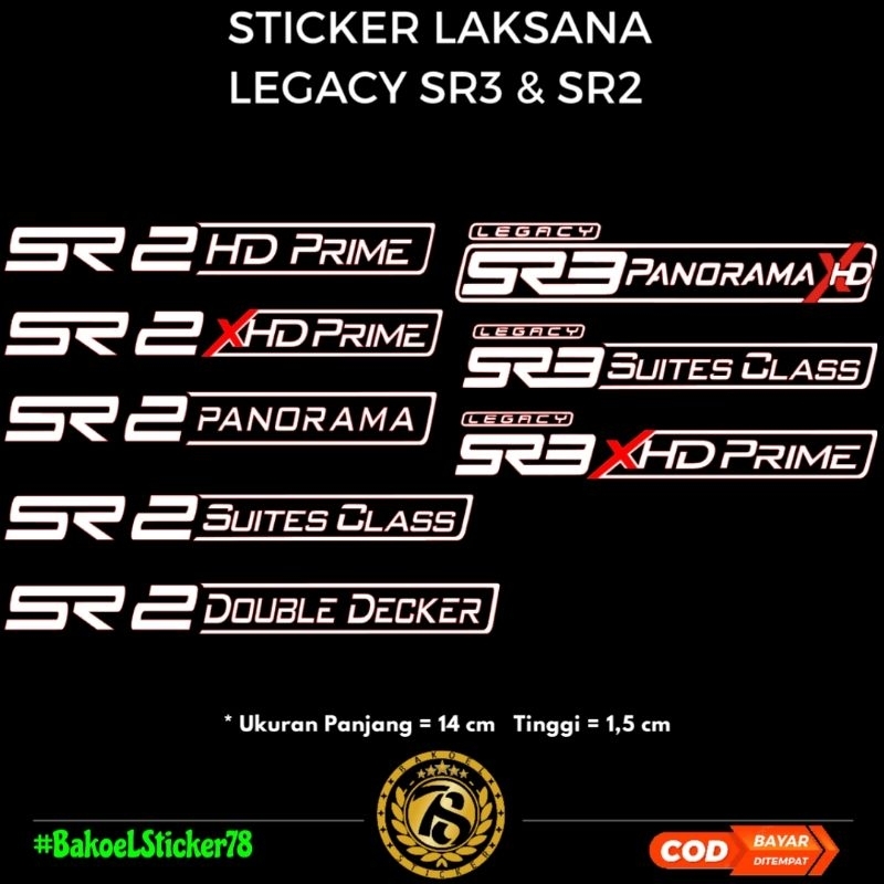 Jual STICKER LAKSANA LEGACY SR2 SR3 XHD PRIME STIKER CUTTING | Shopee Indonesia