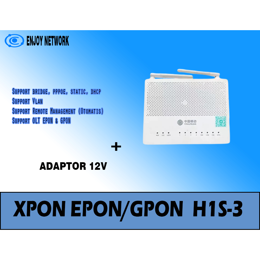 Jual XPON EPON GPON H1s3 H1s-3 -Dengan Adaptor | Shopee Indonesia