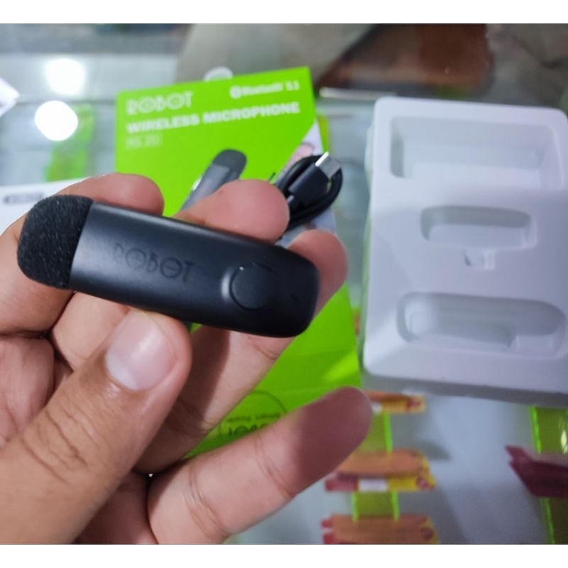 Jual Wireless Microphones Robot RS 20 Original Bluetooth 5.1 | Shopee ...
