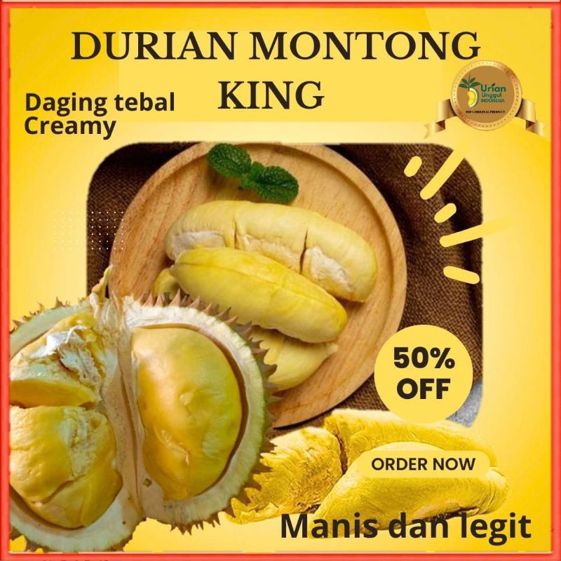Jual DURIAN MONTONG KUPAS PILIHAN/DURIAN MONTONG KUALITAS AAA KING ...