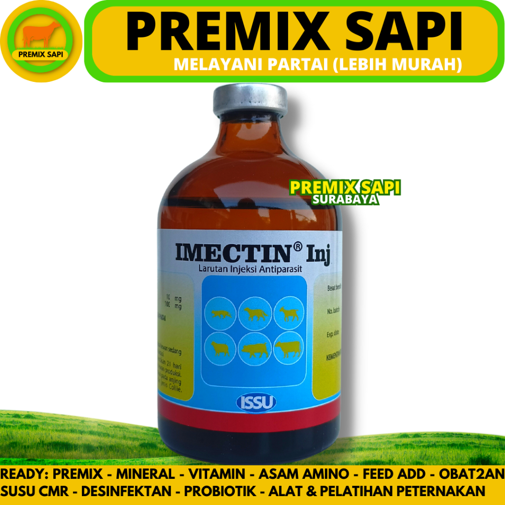 Jual IMECTIN INJ 100ML ISSU - Obat Ektoparasit dan Endoparasi Lebih ...